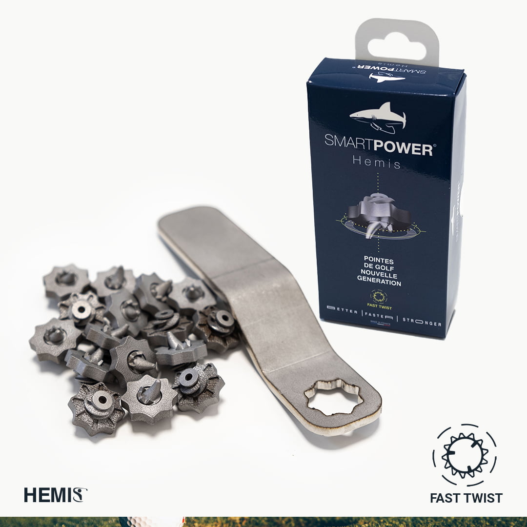 18 crampons Golf HemisType FAST TWIST - SMARTPOWER